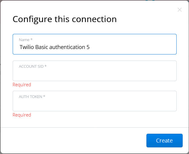 Create Twilio Integration